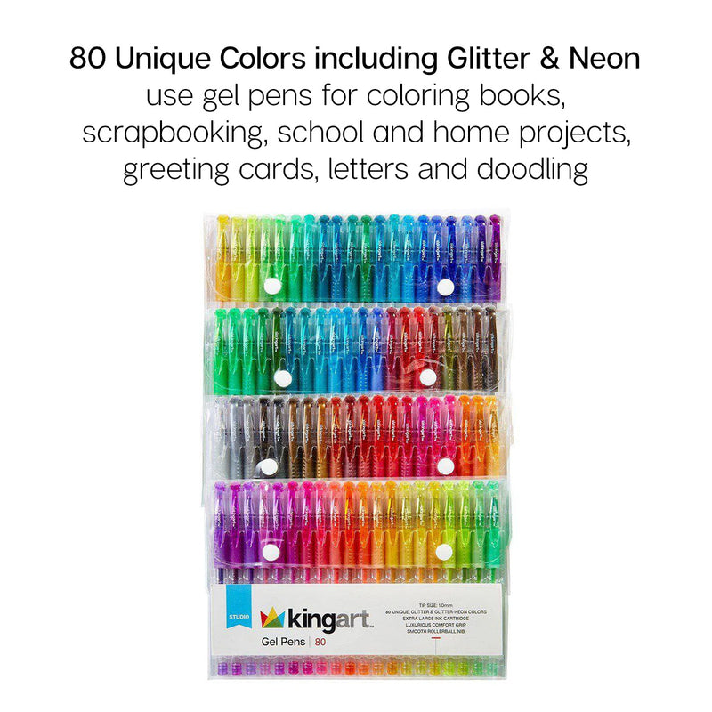gel pens coloring book set