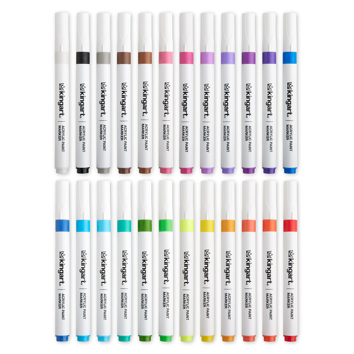 Acrylic Paint Markers 24 Colors — KINGART