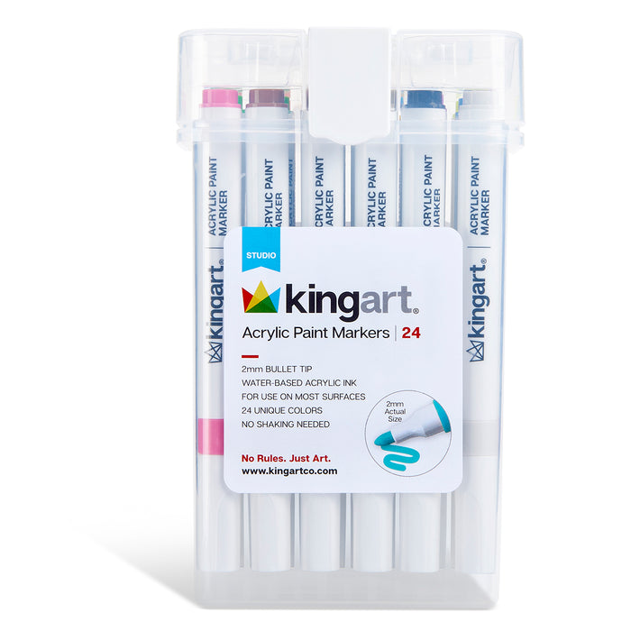 Acrylic Paint Markers 24 Colors — KINGART