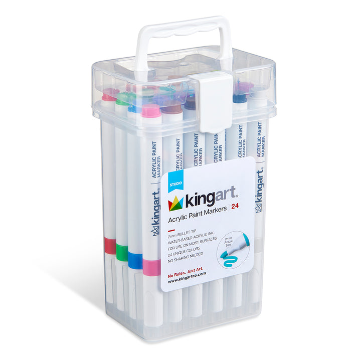 Acrylic Paint Markers 24 Colors — KINGART