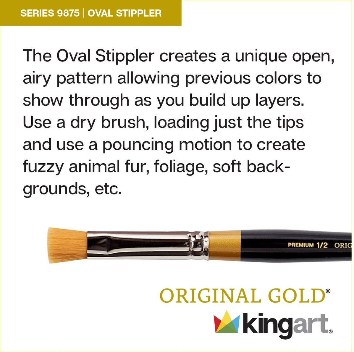 Original Gold® 9875 Wavy Stippler — KINGART