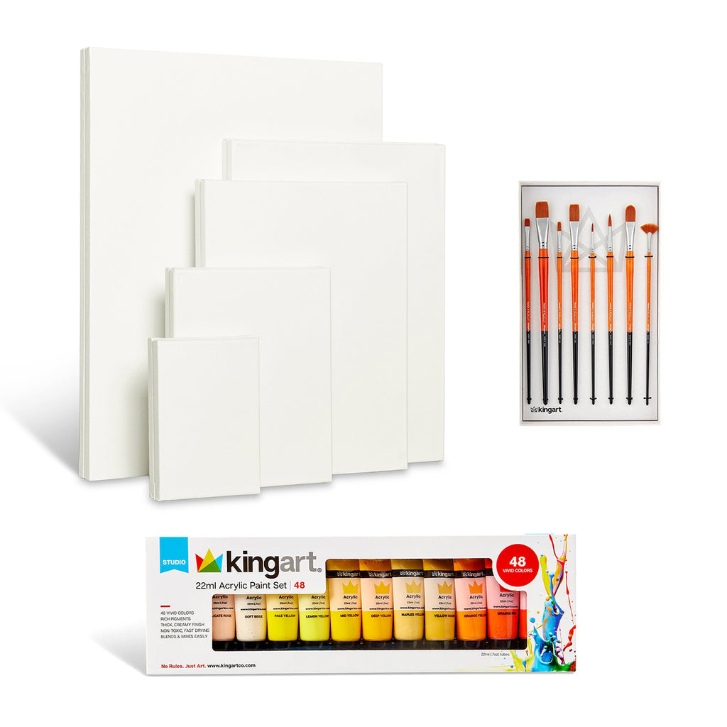 Acrylic Paint Sets: Available in 11, 22, & 77 ml — KINGART