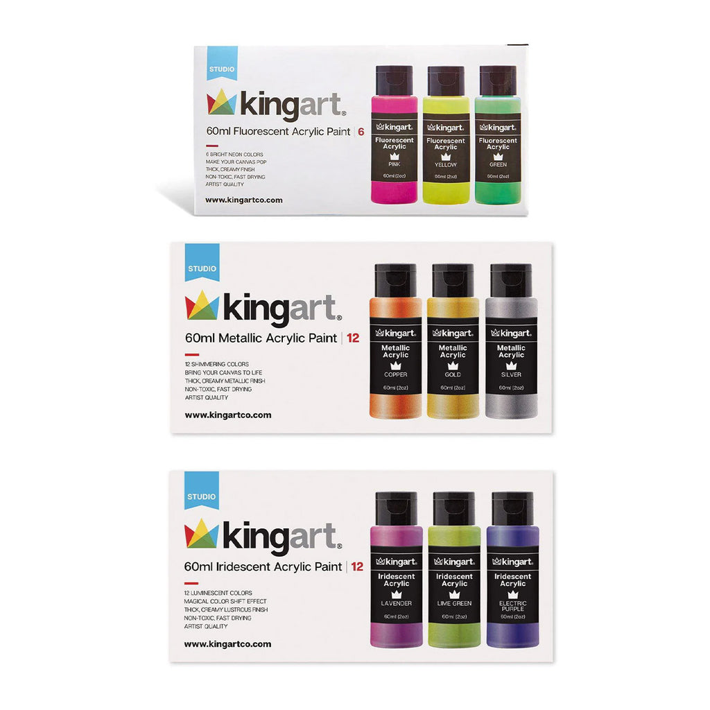 Acrylic Paint Sets: Available in 11, 22, & 77 ml — KINGART