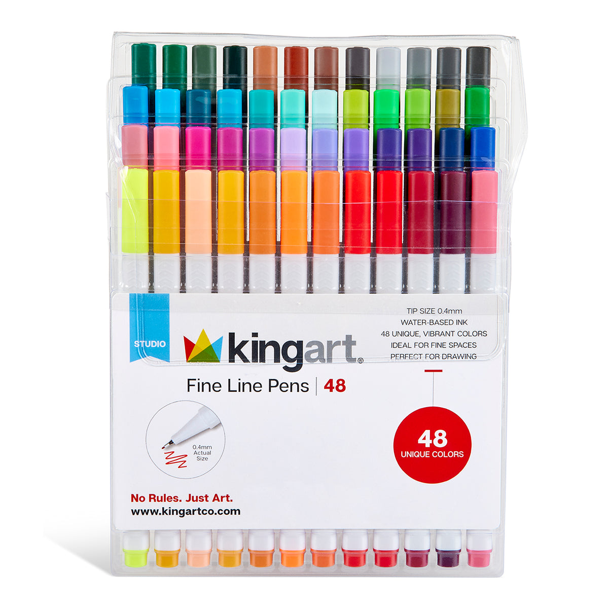 Fine Line Pens 48 Colors — KINGART