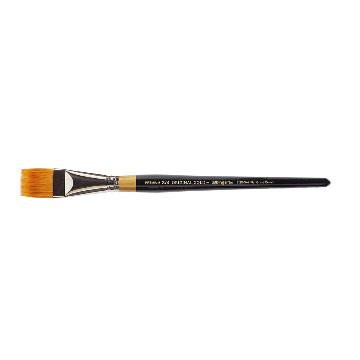 The Texture Brush: Golden Taklon Flat Rake Paintbrush — KINGART