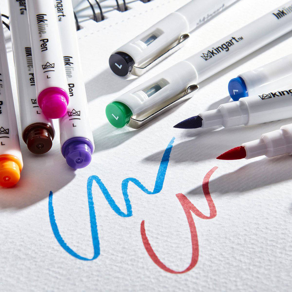 Inkline™ Large Tip Pens, 8 Colors — KINGART
