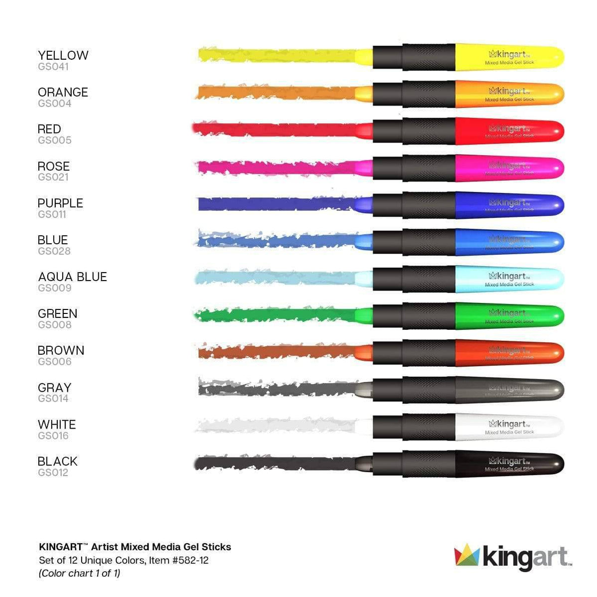 Gel Sticks: Offering Creamy Smooth Pigments That Blend Easily — KINGART