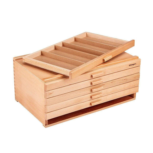 KINGART® Wooden Artist Storage Box, 6-Drawer, Designed Storage for Art ...